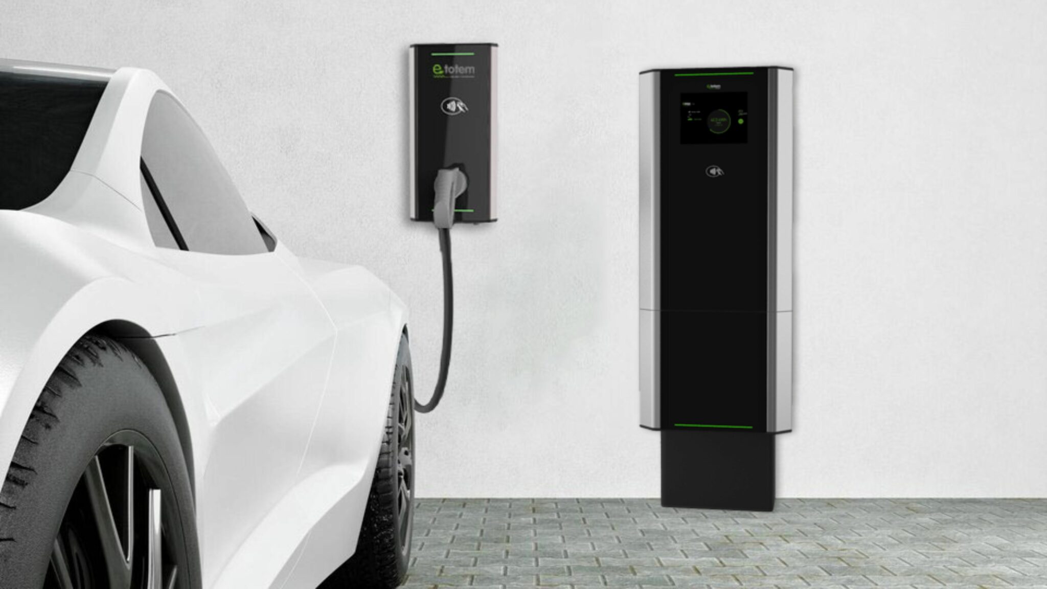 E-Totem, charging stations and solutions for electric vehicles.