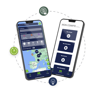Application e-Totem pour les bornes de recharge publiques